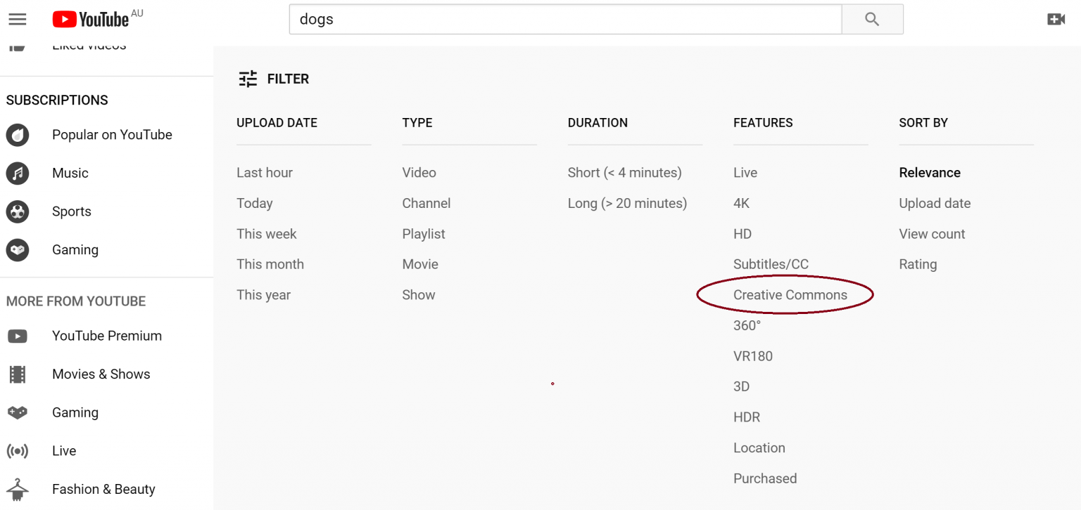 How to find Creative Commons materials using YouTube - Smartcopying