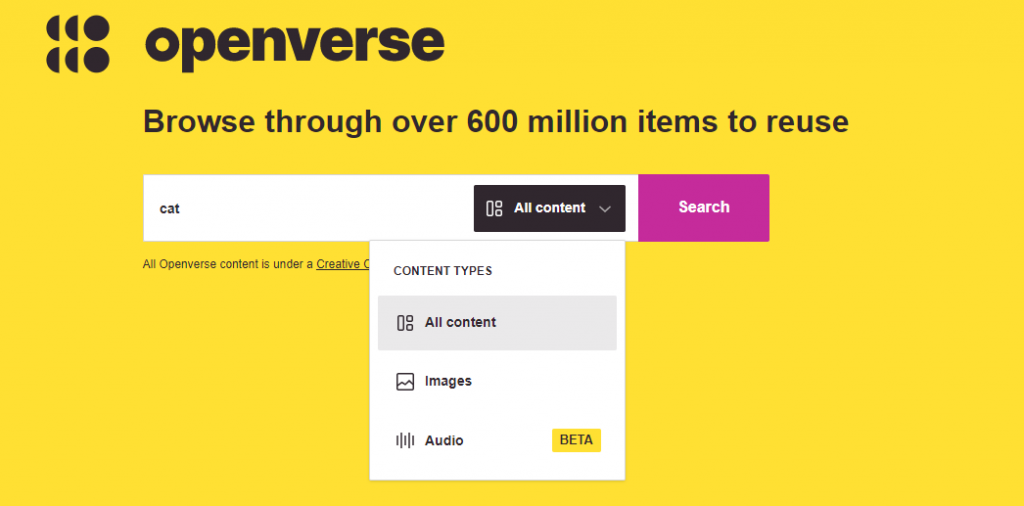 How to find Creative Commons materials using the Openverse Search ...